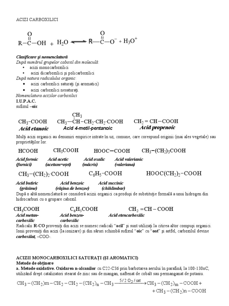 Acizi Carboxilici | PDF