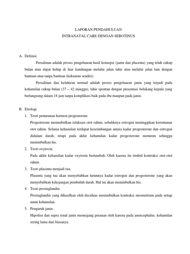 LP Intranatal Care | PDF