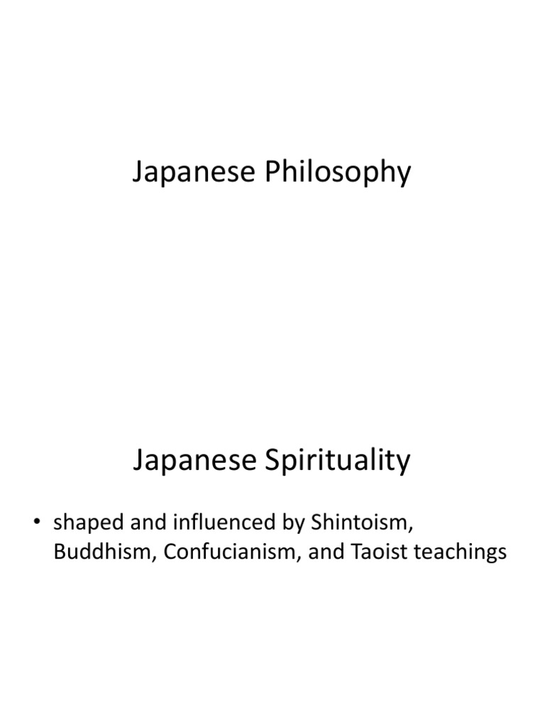 Japanese Philosophy | PDF | Religious Faiths | Religious Belief And ...