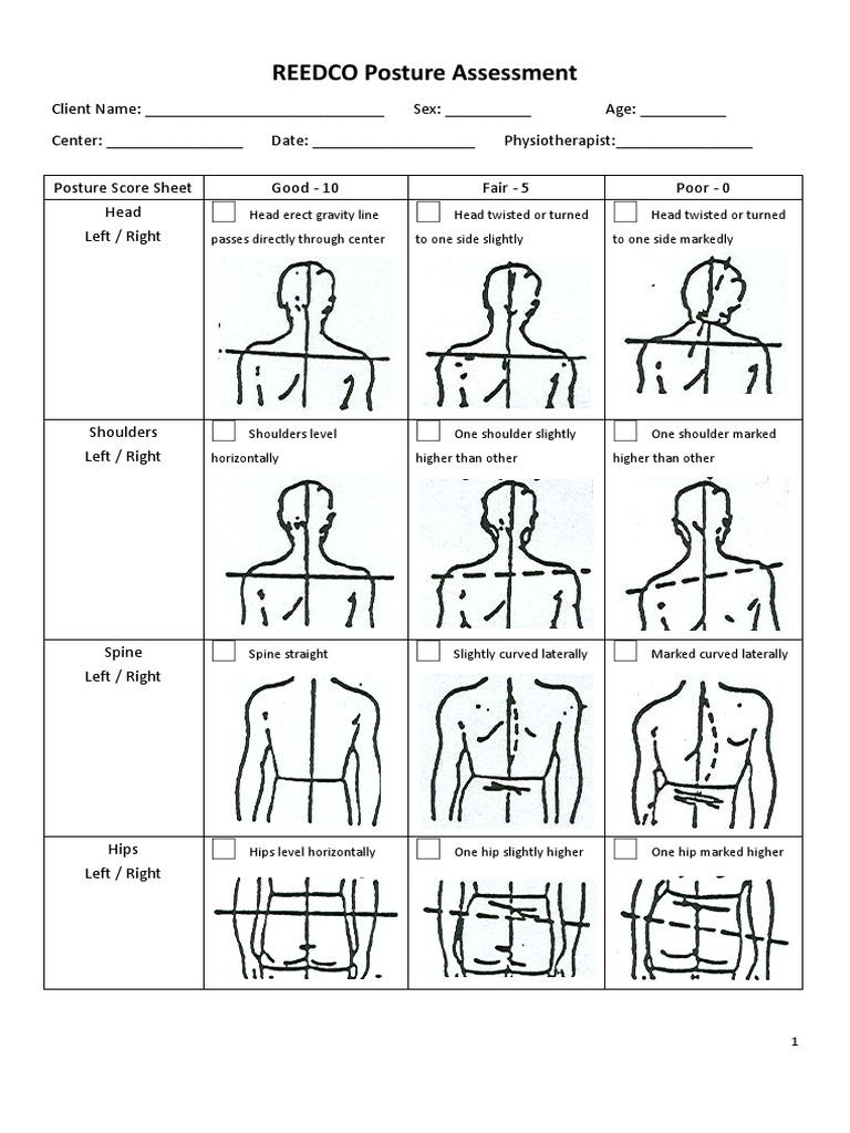 Posture Evaluation Sheet