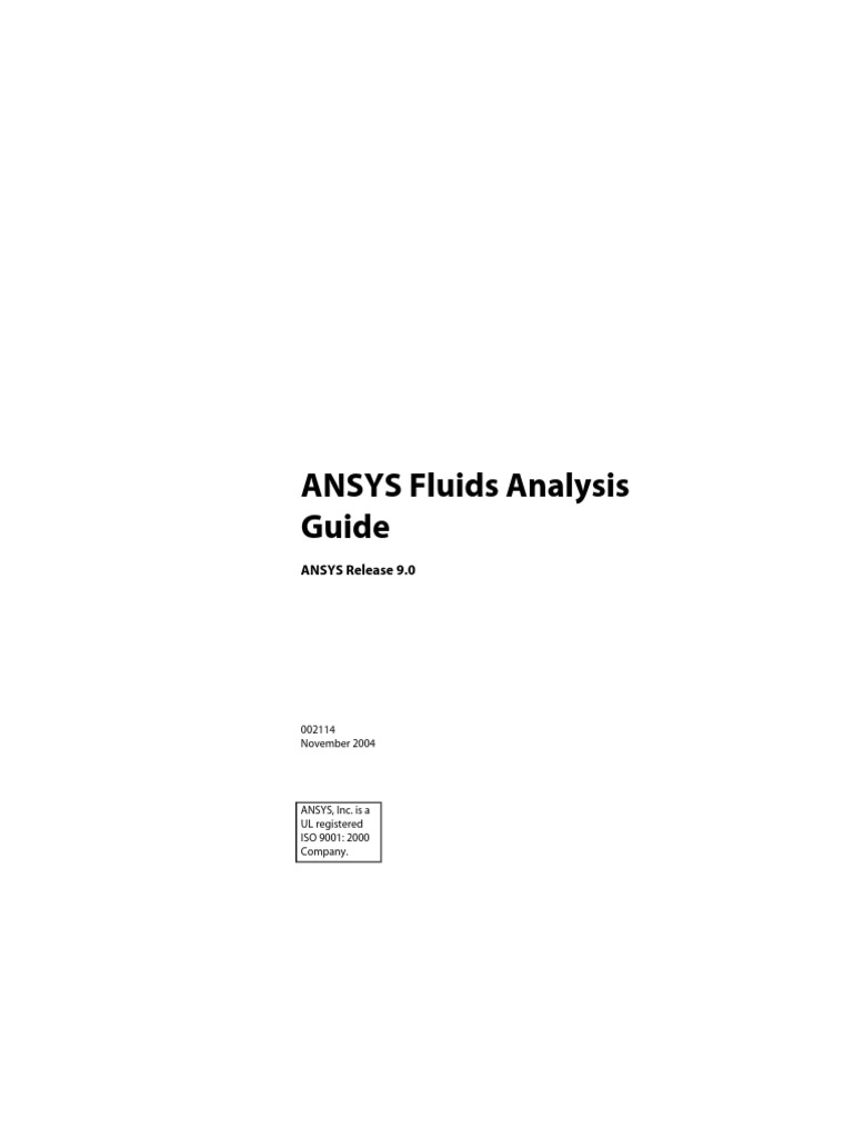 ANSYS Fluid Analysis Guide | PDF | Fluid Dynamics | Turbulence