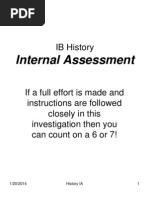 IB History IA Example | PDF