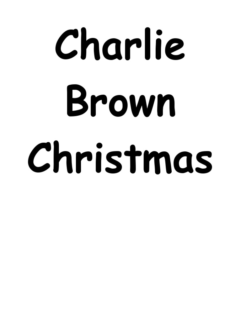 Charlie Brown Script | PDF | Peanuts (Comic Strip) | Christmas