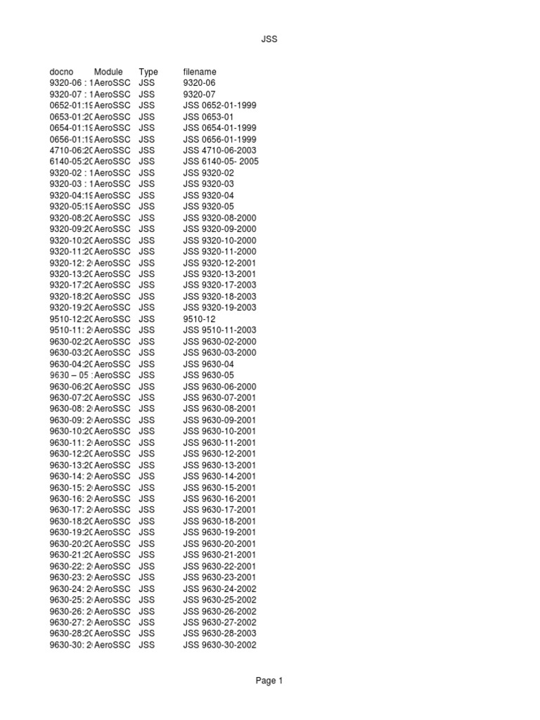 JSS Standards and Specifications Overview | PDF | Computers ...