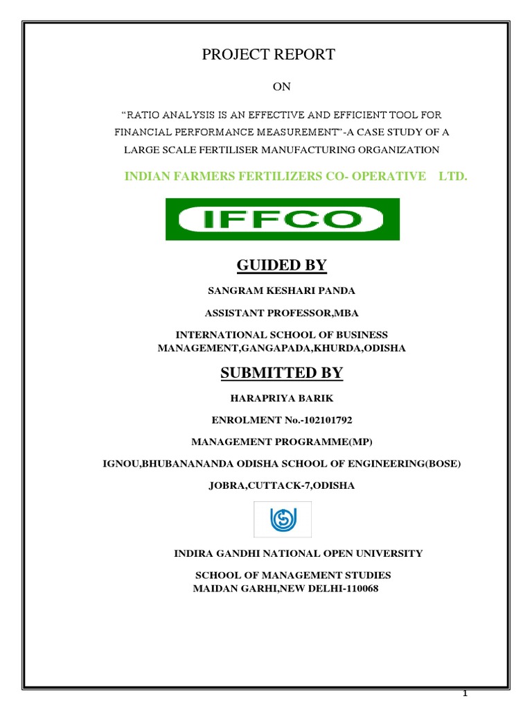 Iffco Project | PDF | Inventory | Logistics