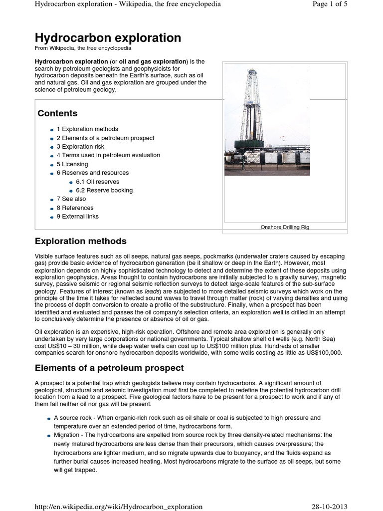 Hydrocarbon Exploration | PDF | Hydrocarbon Exploration | Petroleum