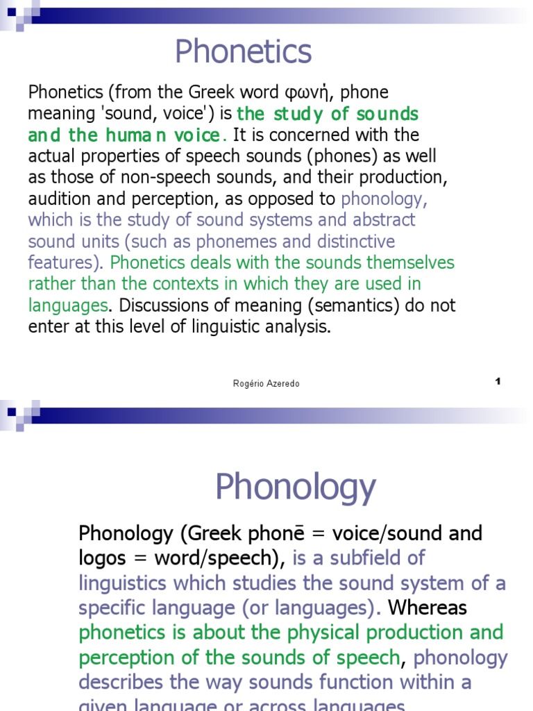 Phonetics & Phonology | English Language | Phonology | Free 30-day ...