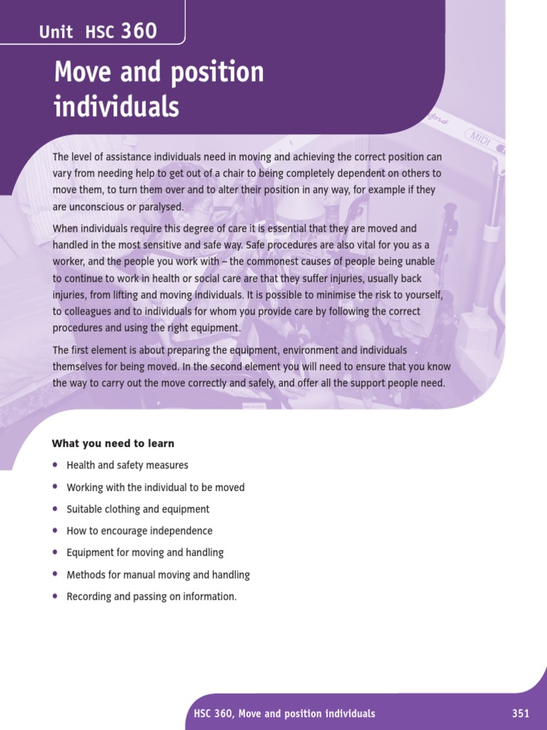 Safe Moving and Positioning Guidelines | PDF | Career & Growth