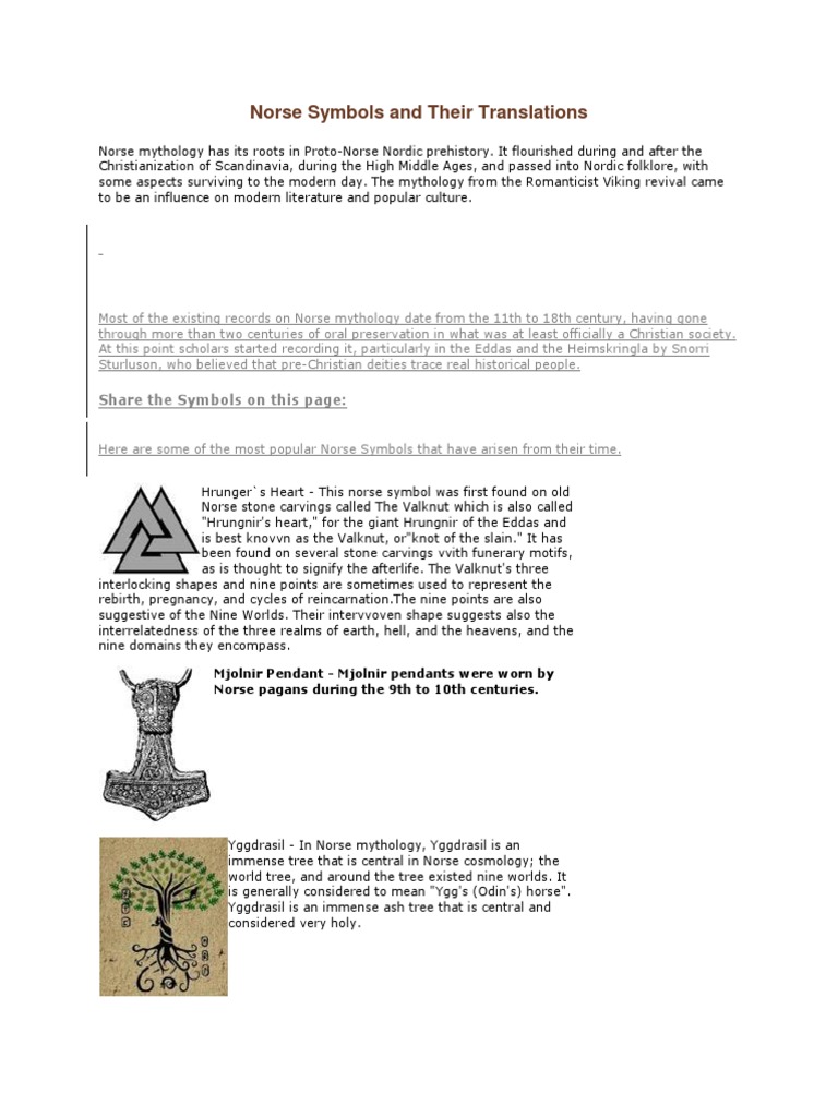 Norse Pagan Symbols