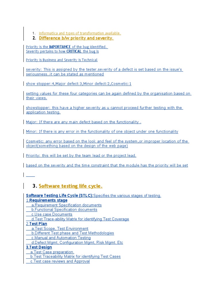 Informatica and Types of Transformation Available | PDF