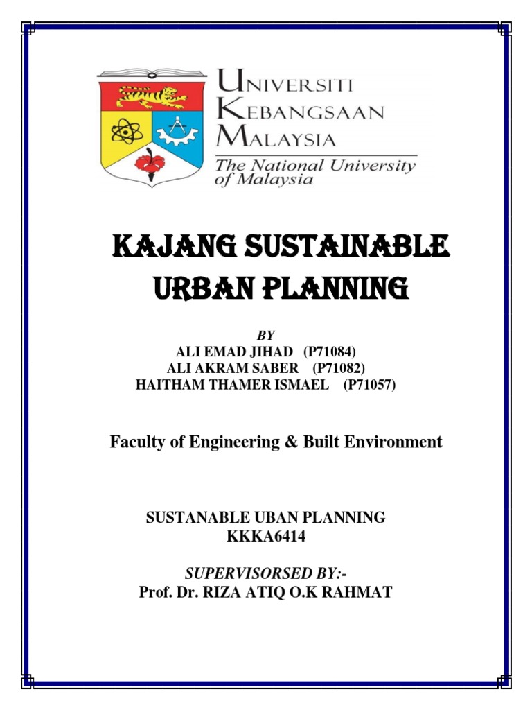 Kajang Sustainable Urban Planning Guide | PDF | Sustainability | Sustainable Development