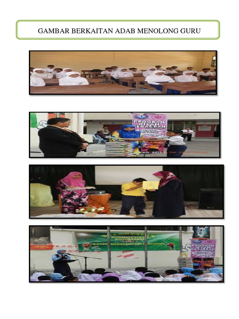 Gambar Adab Menolong Guru | PDF