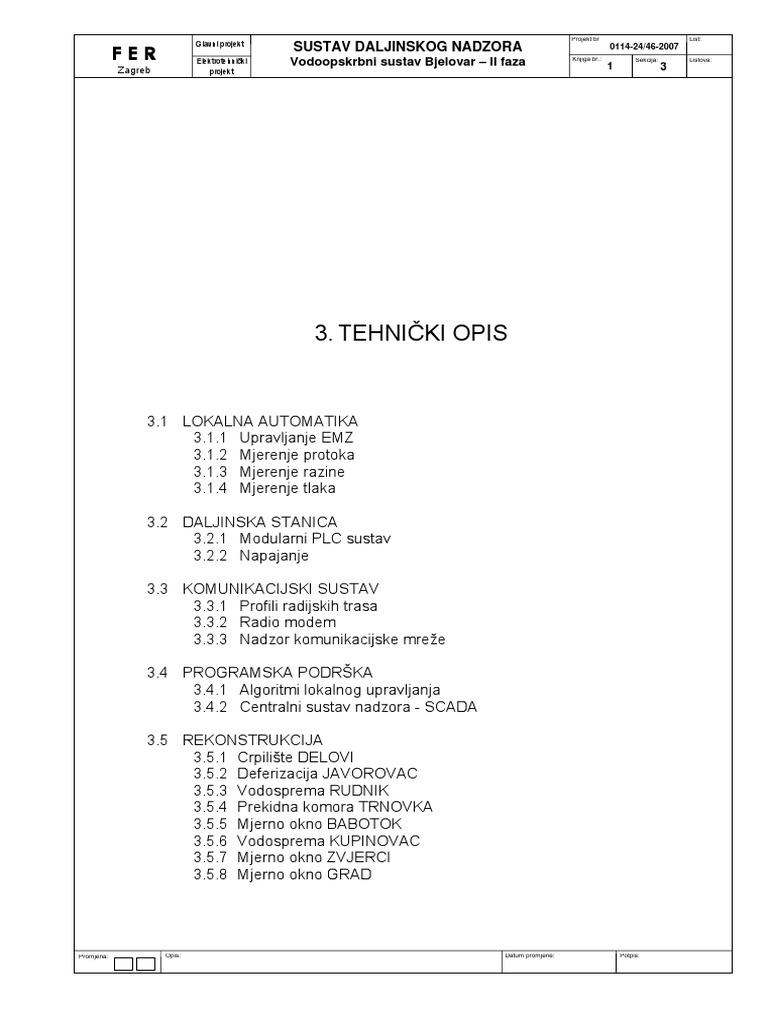 391898.tehnicki Opis PDF | PDF