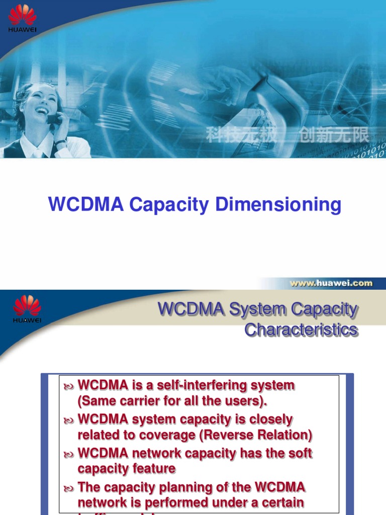 Huawei-WCDMA Capacity Planning | PDF
