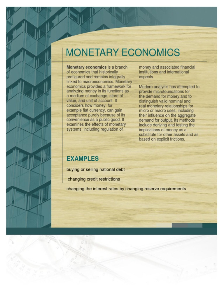 Monetary Economics: Examples | PDF