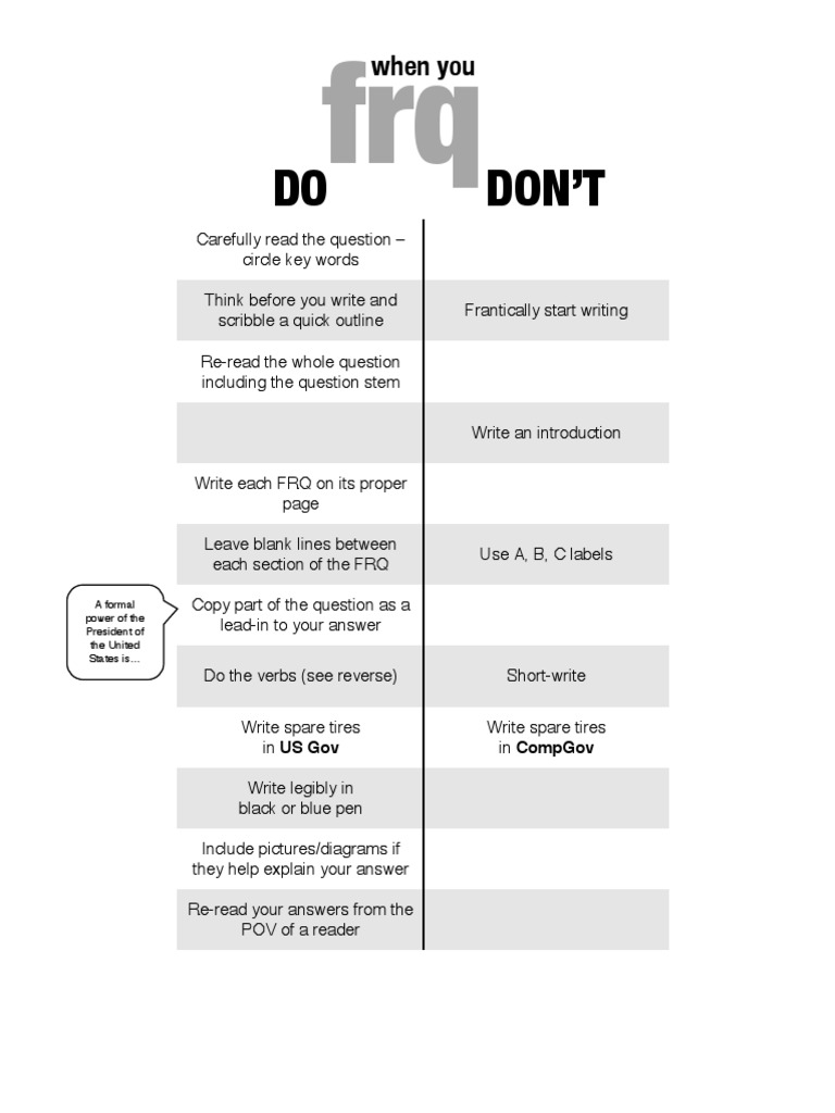 FRQ Guide | PDF | Elections | Cognitive Science