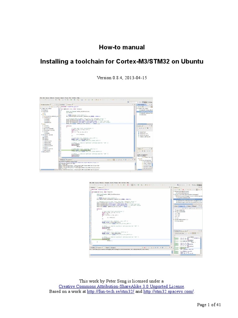 HowTo ToolChain STM32 Ubuntu | PDF | Library (Computing) | Microcontroller