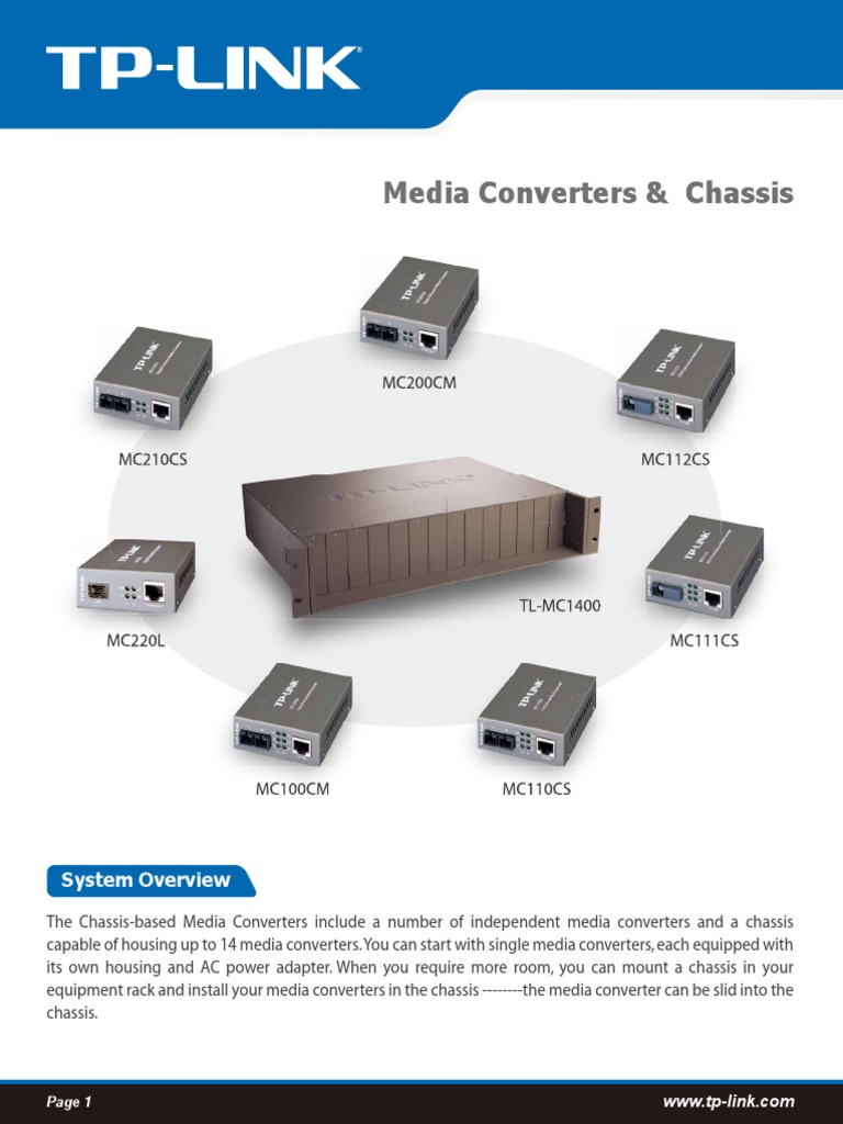 TP-Link Media Converter Datasheet | Duplex (Telecommunications ...