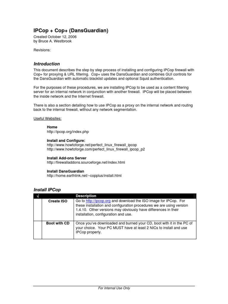IPCop With DansGuardian Installation and Configuration | PDF | Proxy Server | Domain Name System