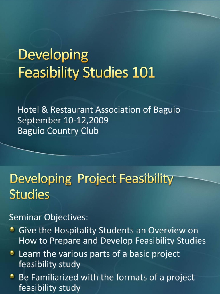 Feasibility Study Guide for Students | PDF | Feasibility Study ...