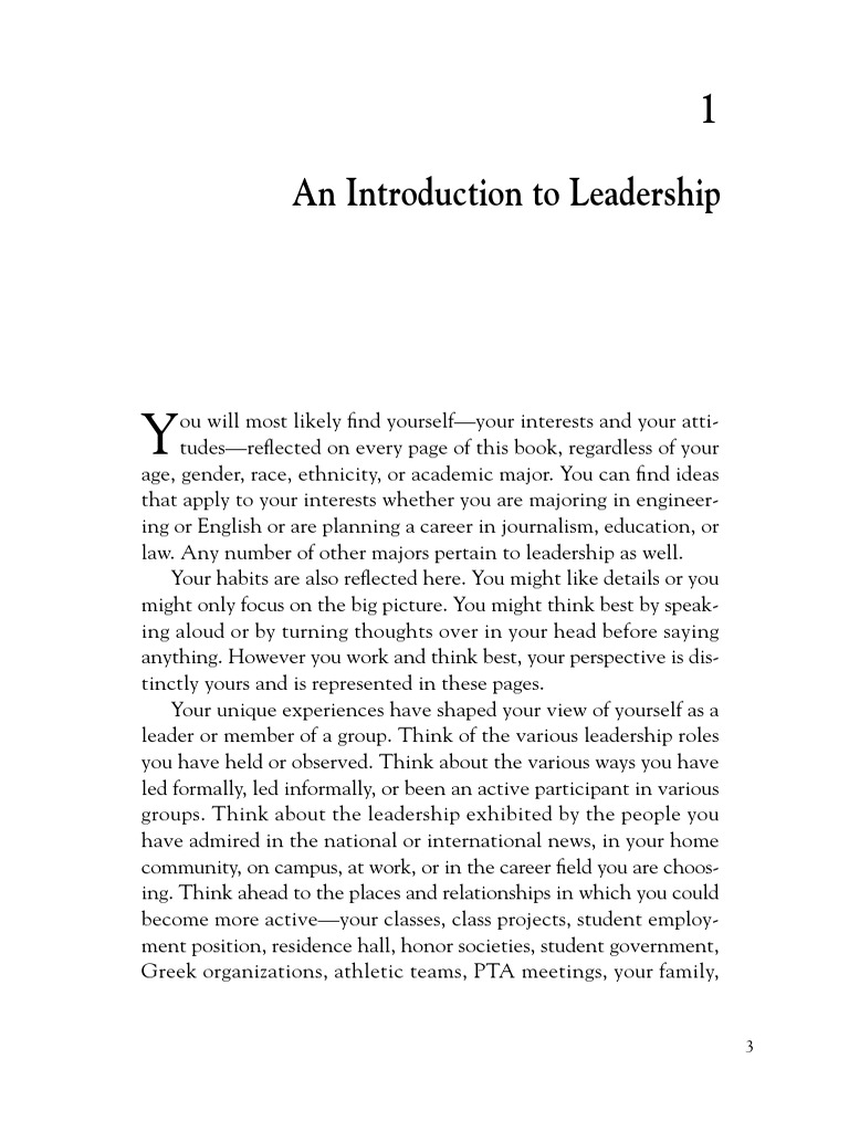 Introduction to Leadership Concepts | PDF | Leadership | Community