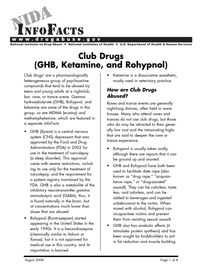 Club Drugs 08 | PDF | Benzodiazepine | Psychoactive Drugs