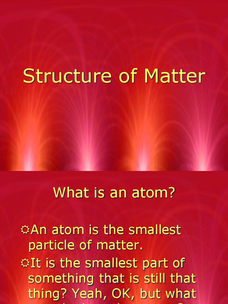 Atoms Family | PDF