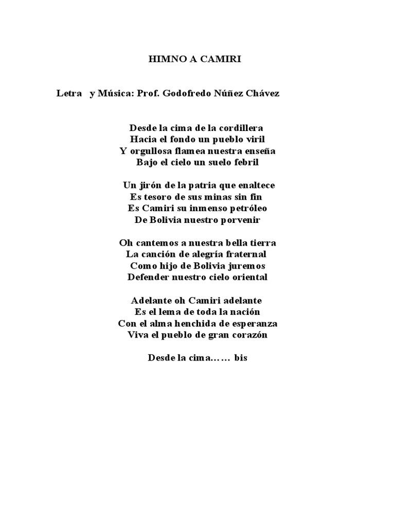 Himno A Camiri | PDF