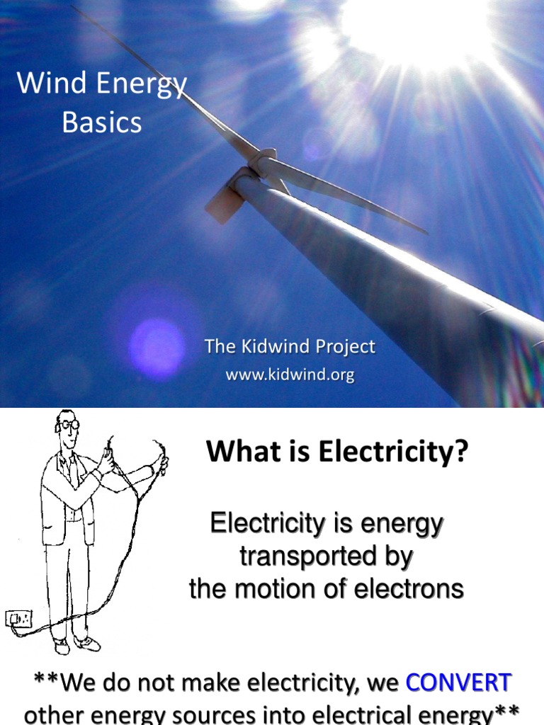 Wind Energy Basics for Students | PDF | Kilowatt Hour | Wind Turbine