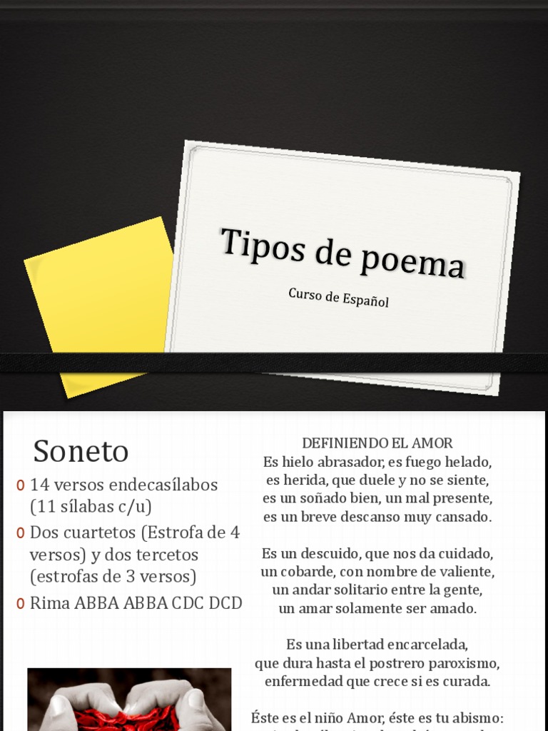 Tipos de Poema | Sonetos | Rima