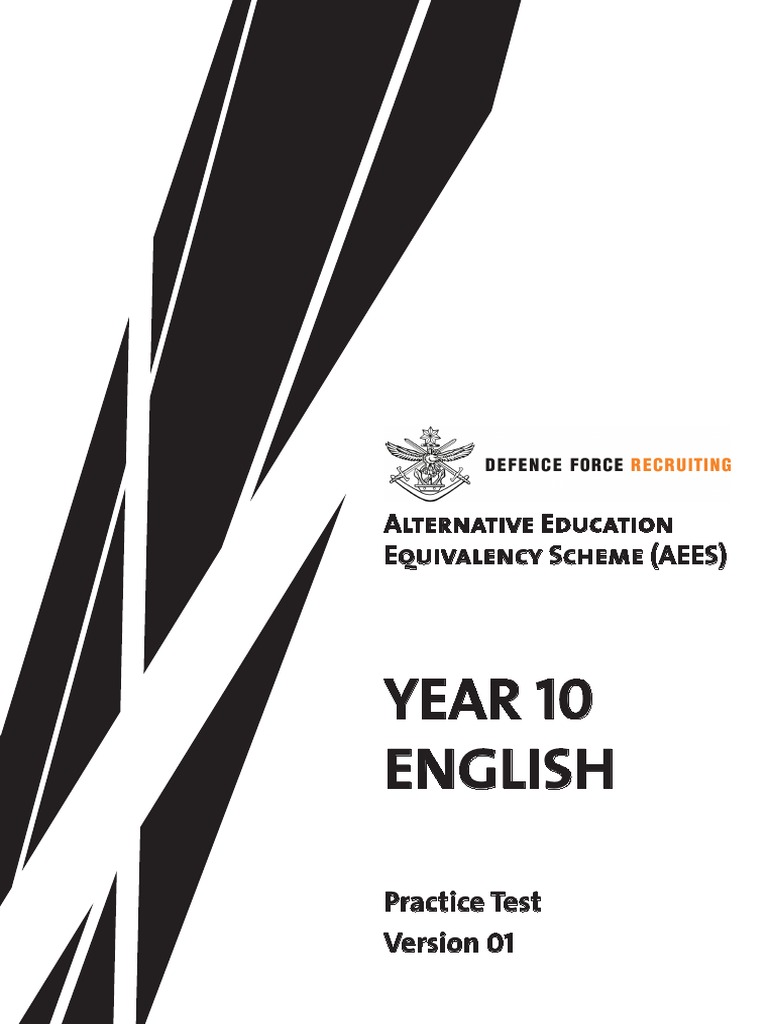 Year 10 English Practice Test PDF Extinction Elephant