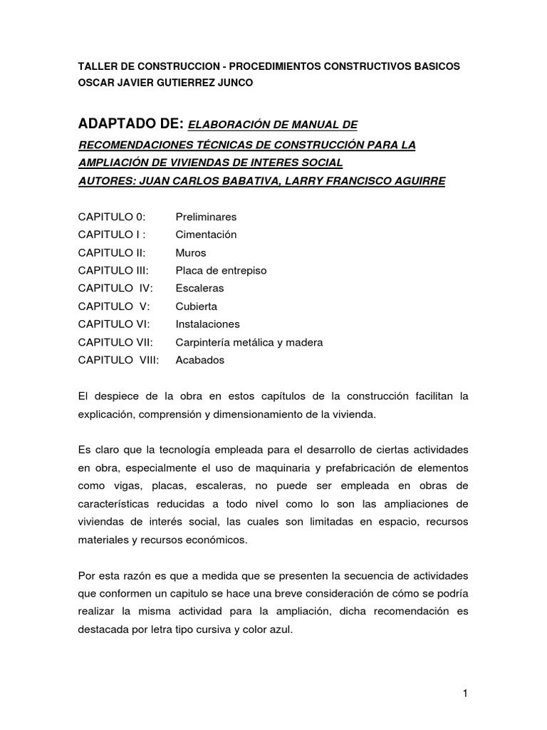 Procedimientos Constructivos | PDF | Excavación (Arqueología ...