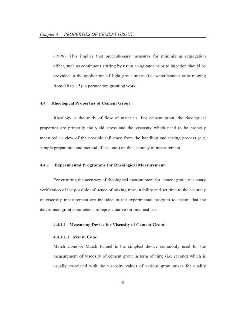 Cement Viscosity Test | PDF | Rheology | Viscosity