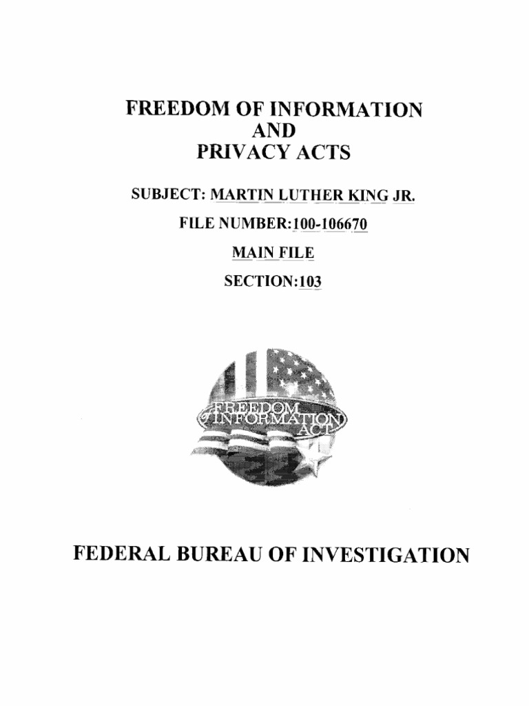 Martin Luther King Jr. FBI File | PDF | Martin Luther King Jr ...