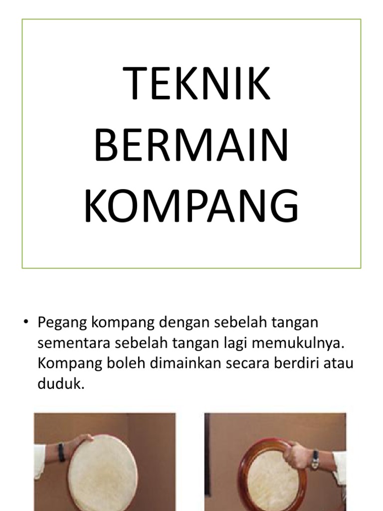 Teknik Bermain KomPang | PDF