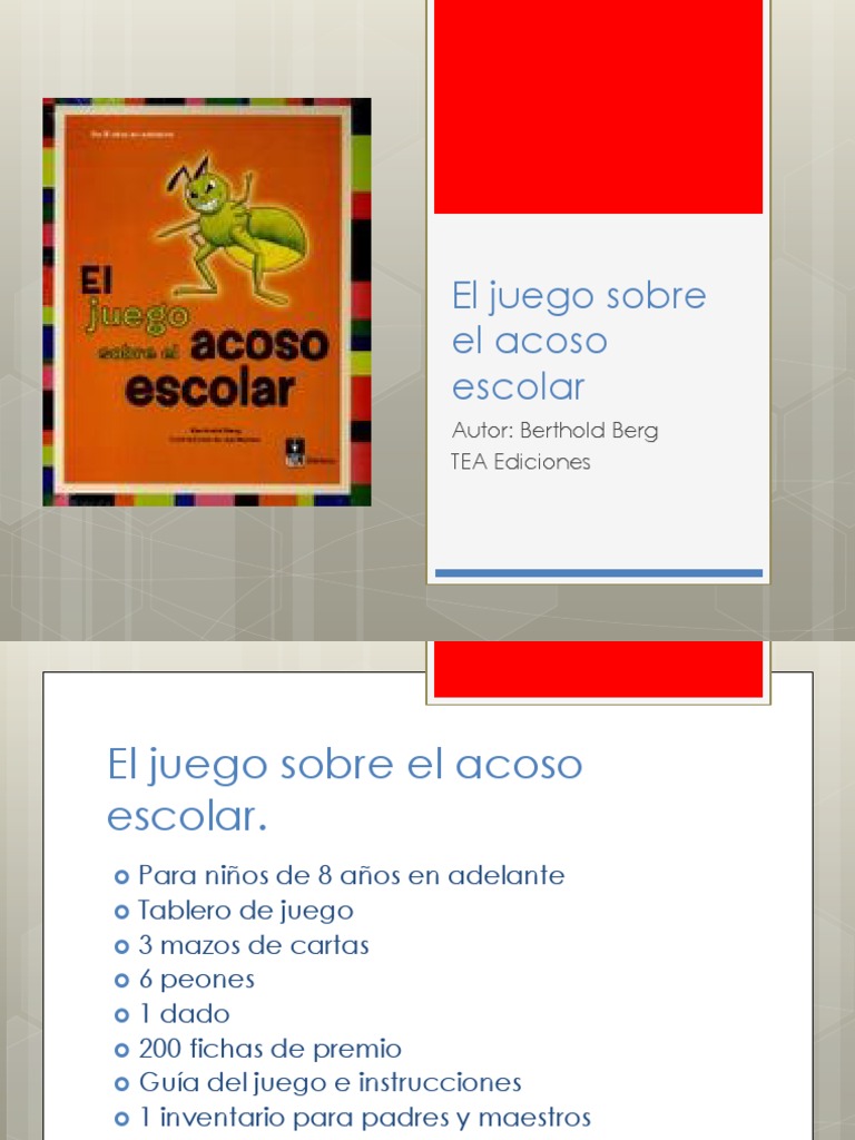 El Juego Sobre El Acoso Escolar | PDF | Sicología | Violencia