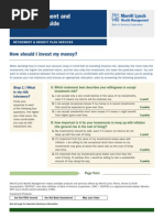 Investment Risk Profile Questionnaire | PDF | Asset Allocation | Investor