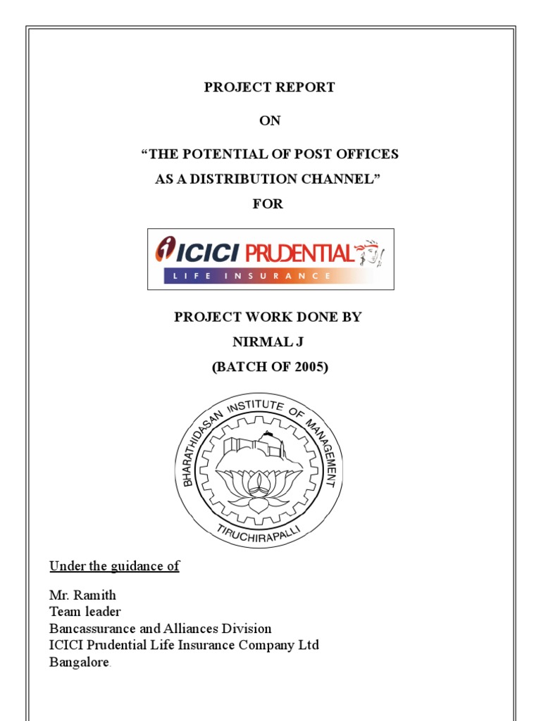 Potential of Post Office As A Distribution Channel | PDF | Insurance ...