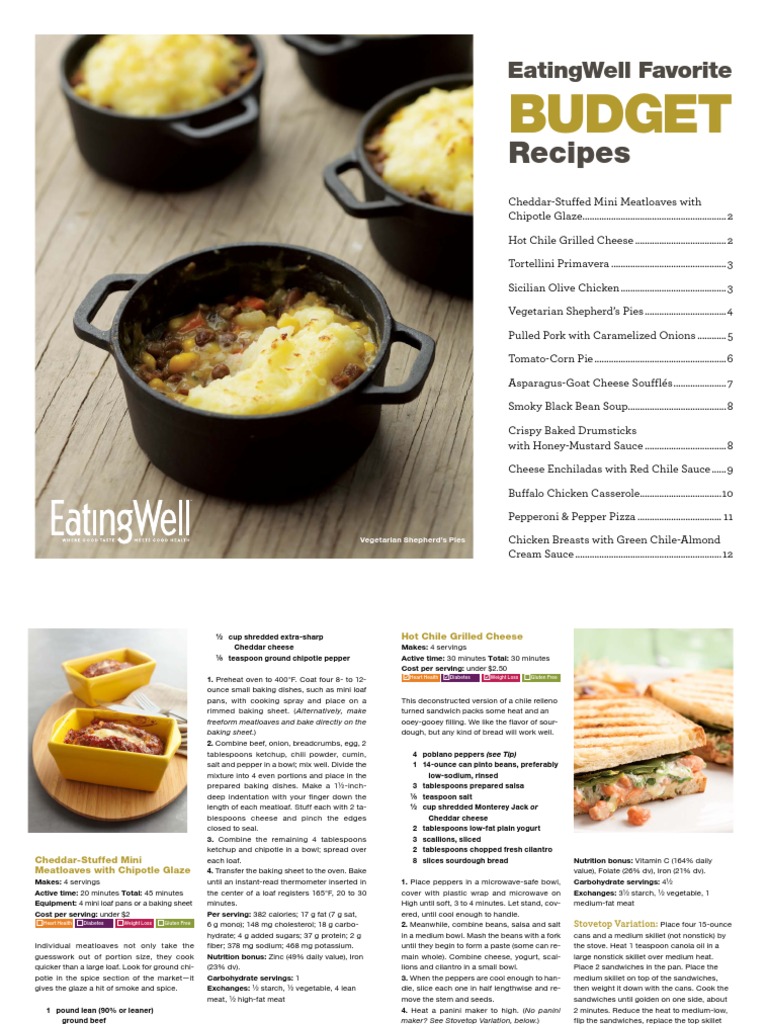 EatingWell Budget Dinners Cookbook | PDF | Cooking, Food & Wine | Lifestyle