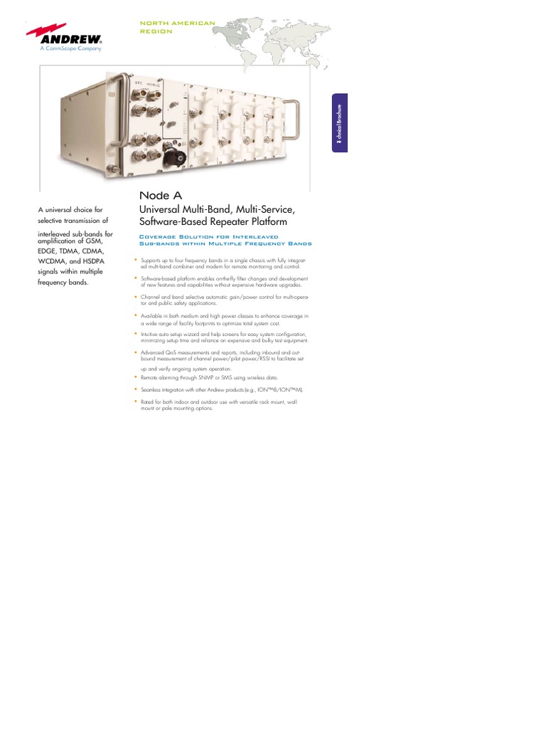 NODE A Andrew Repeater | PDF | Gsm | Code Division Multiple Access
