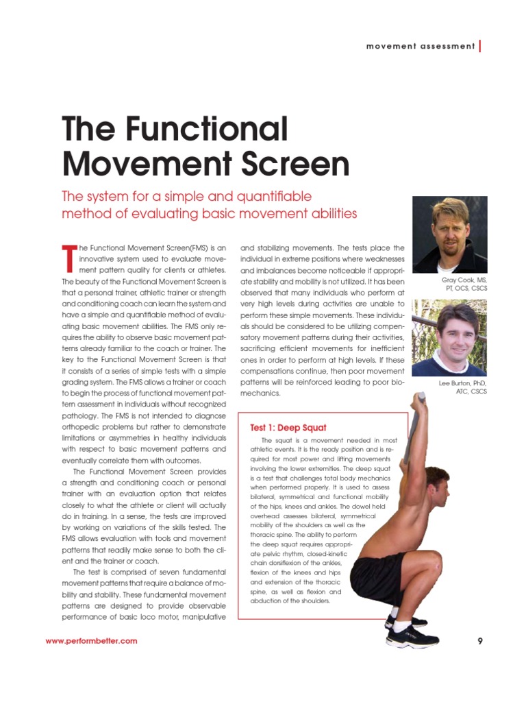 Functional Movement Screen | PDF | Business