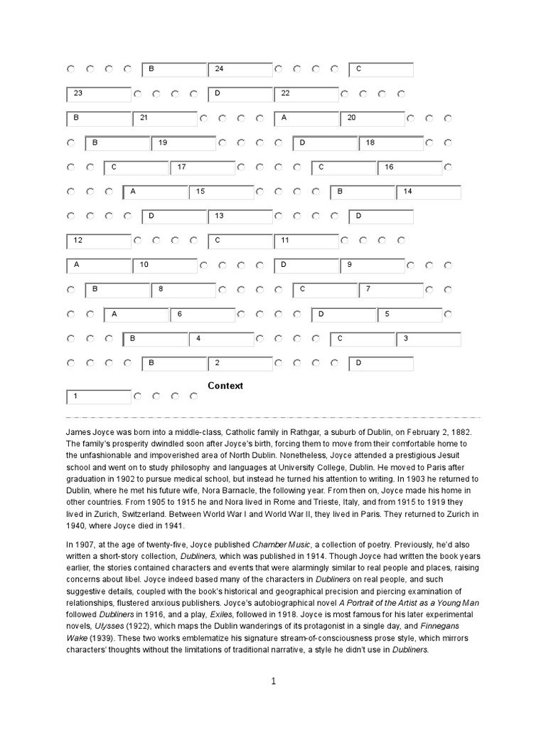 Dubliners | PDF | Dubliners | James Joyce
