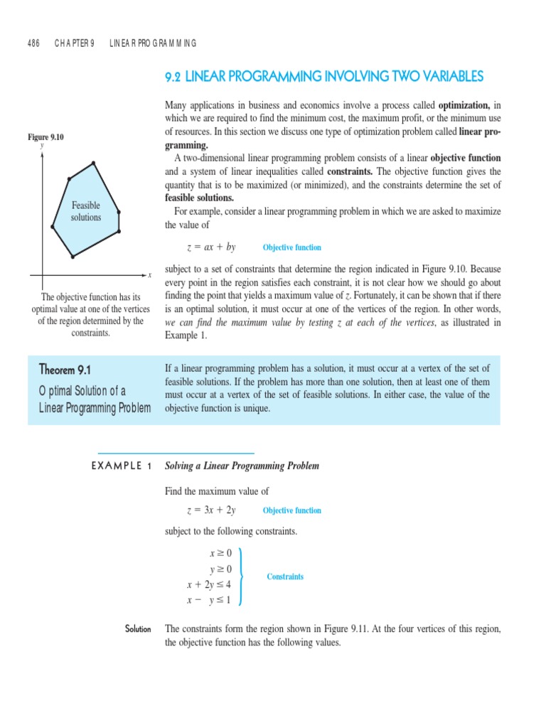 Linear Programming | Download Free PDF | Linear Programming | Mathematical Optimization