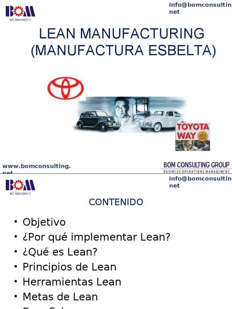 Lean Manufacturing | PDF | Lean Manufacturing | Gestión de la cadena de ...