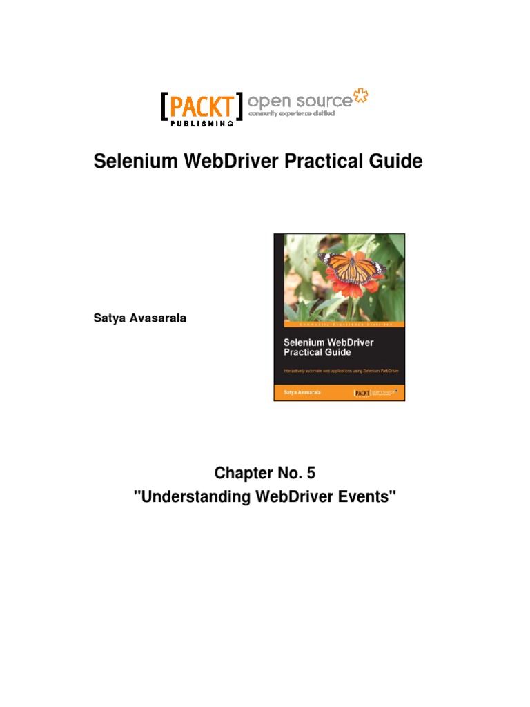 WebDriver Events Guide | PDF | Selenium (Software) | Software Engineering