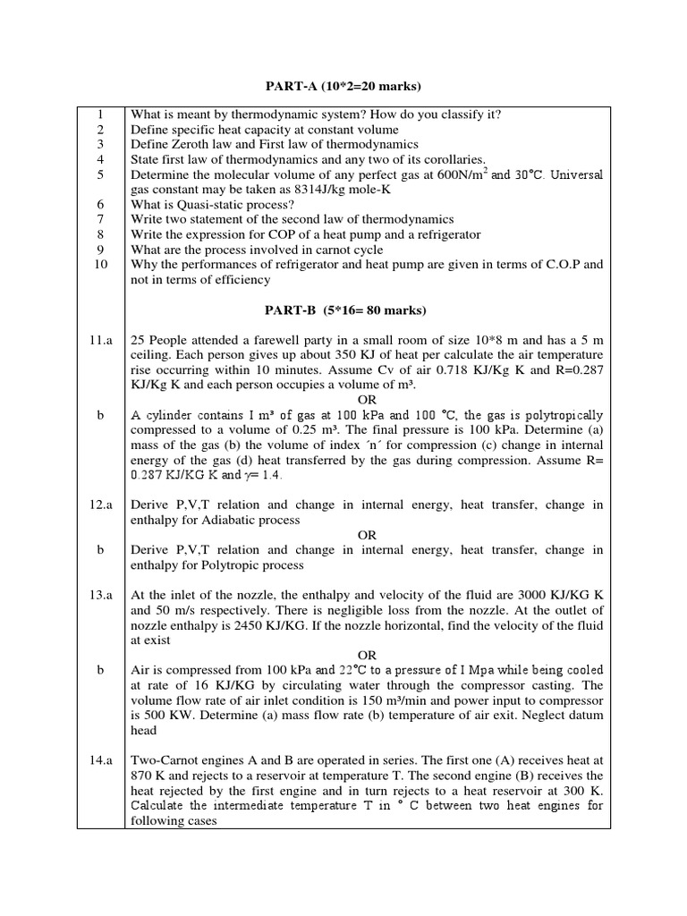 QP 12345 | PDF | Enthalpy | Heat