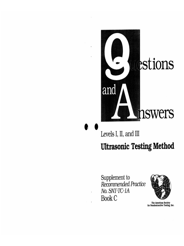 ASNT UT Levels I, II & III Questions & Answers2
