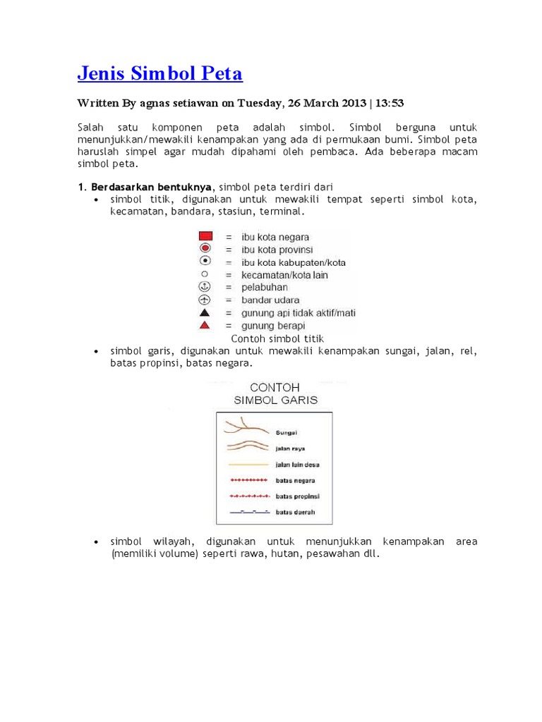 Jenis Simbol Peta | PDF