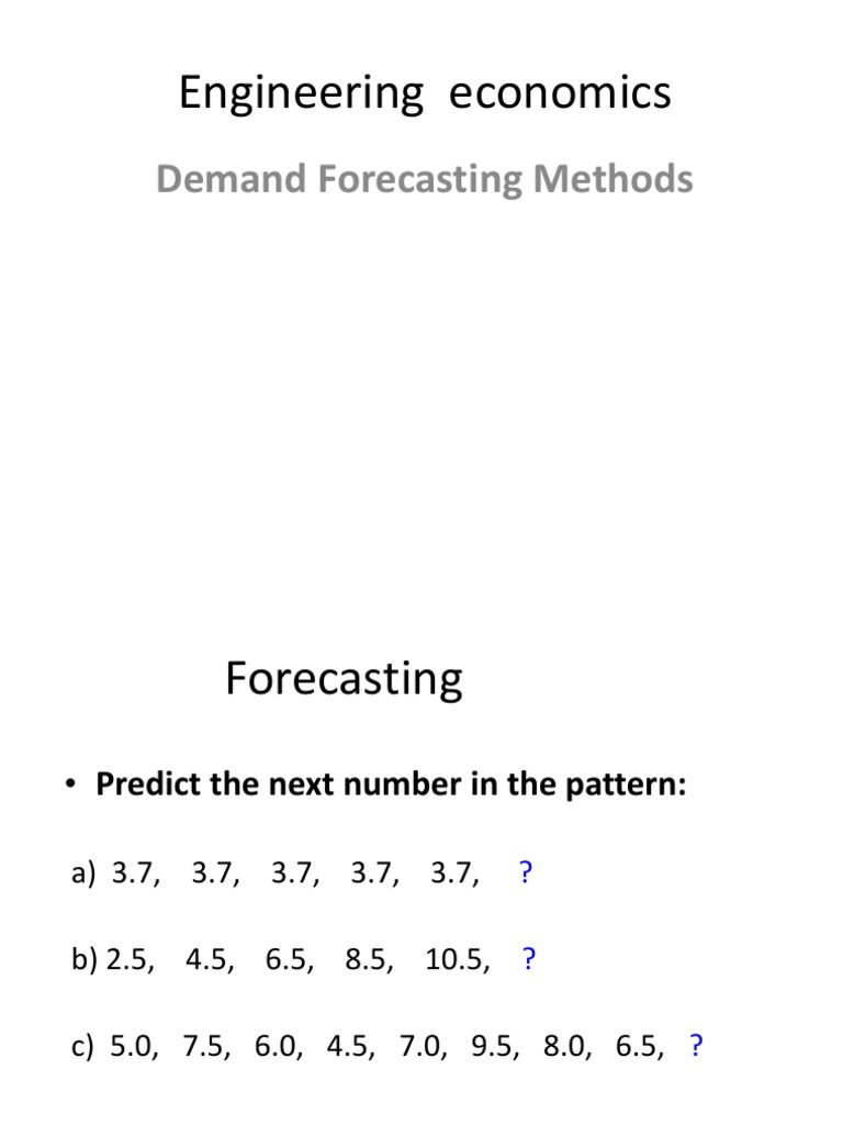 Demand Forecasting Methods PPT MBA | PDF | Forecasting | Experiment