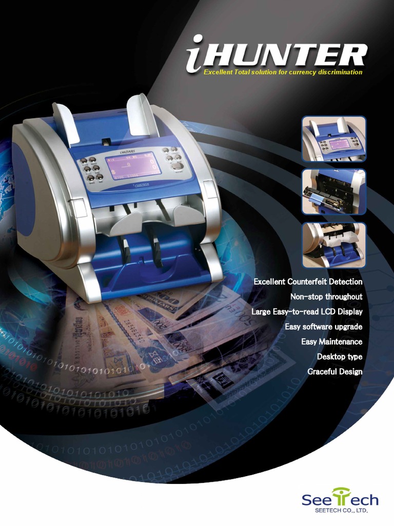 Currency Discrimination Counter iHunter | PDF | Banknote | Currency